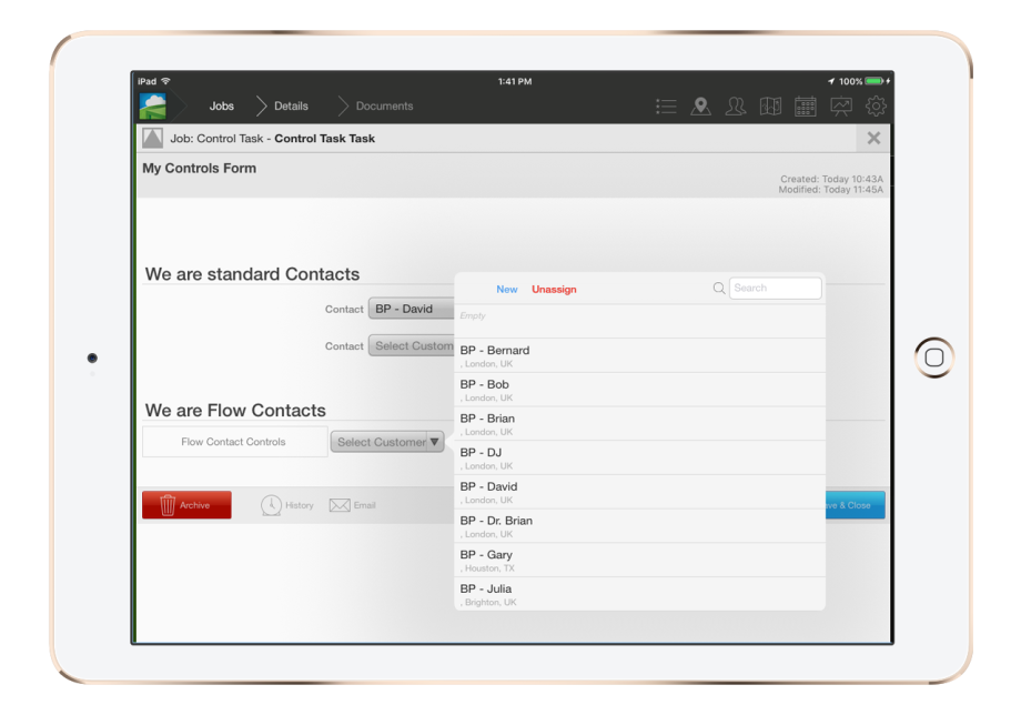 Contact Control – Field Squared Documentation