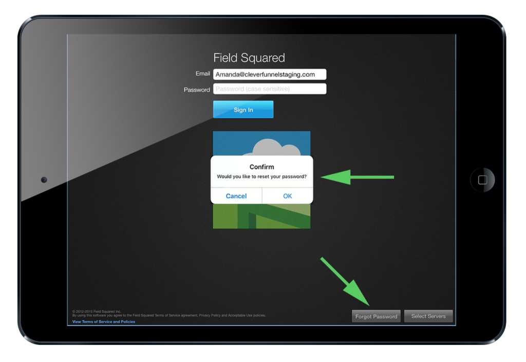App Sign In Help – Field Squared Documentation
