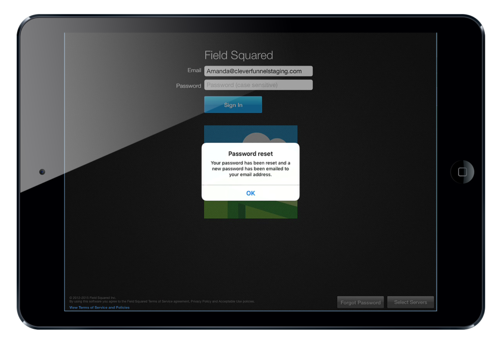 App Sign In Help – Field Squared Documentation